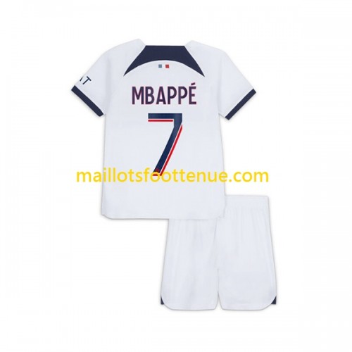 Maillot/Tenue Paris Saint Germain PSG Kylian Mbappé 7 Enfant Exterieur ...