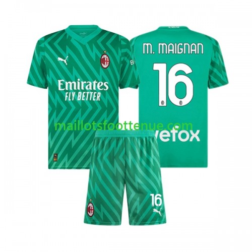 Maillot/Tenue AC Milan Mike Maignan 16 Gardien Enfant Domicile 2023/2024