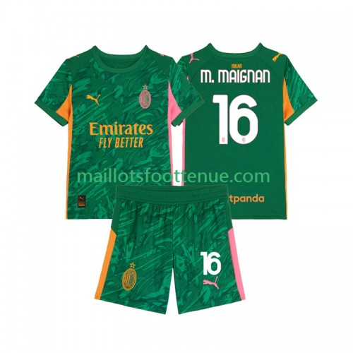 Maillot/Tenue AC Milan Mike Maignan 16 Gardien Enfant Exterieur 2025/2026